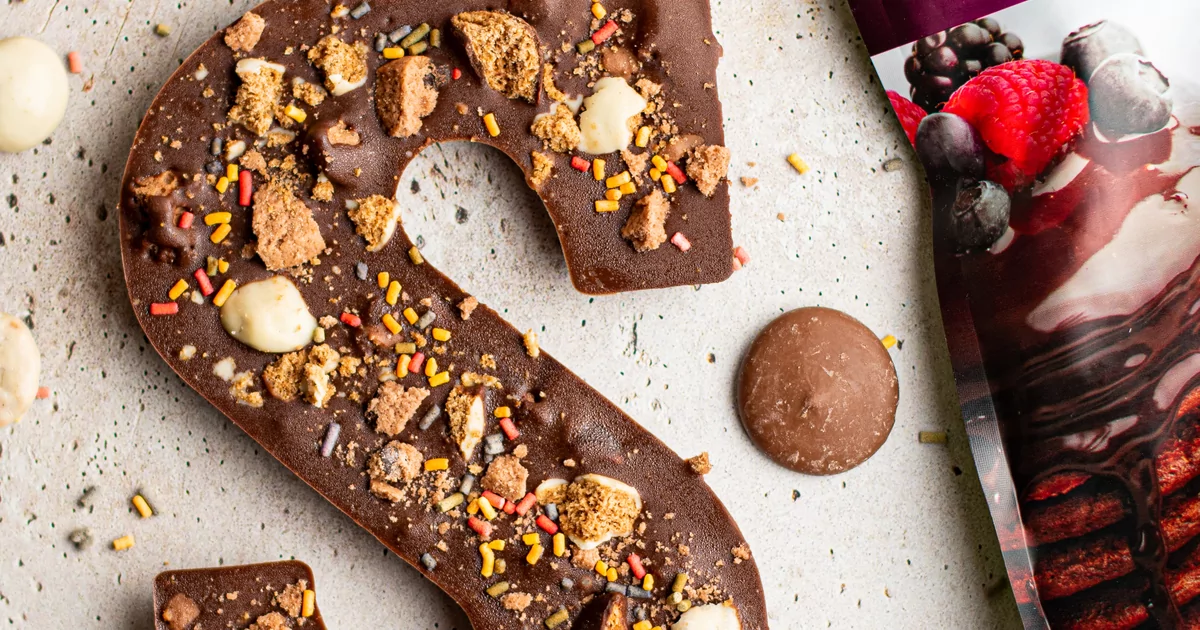 Suikervrije chocolade letter | Voor een suikervrije Sint